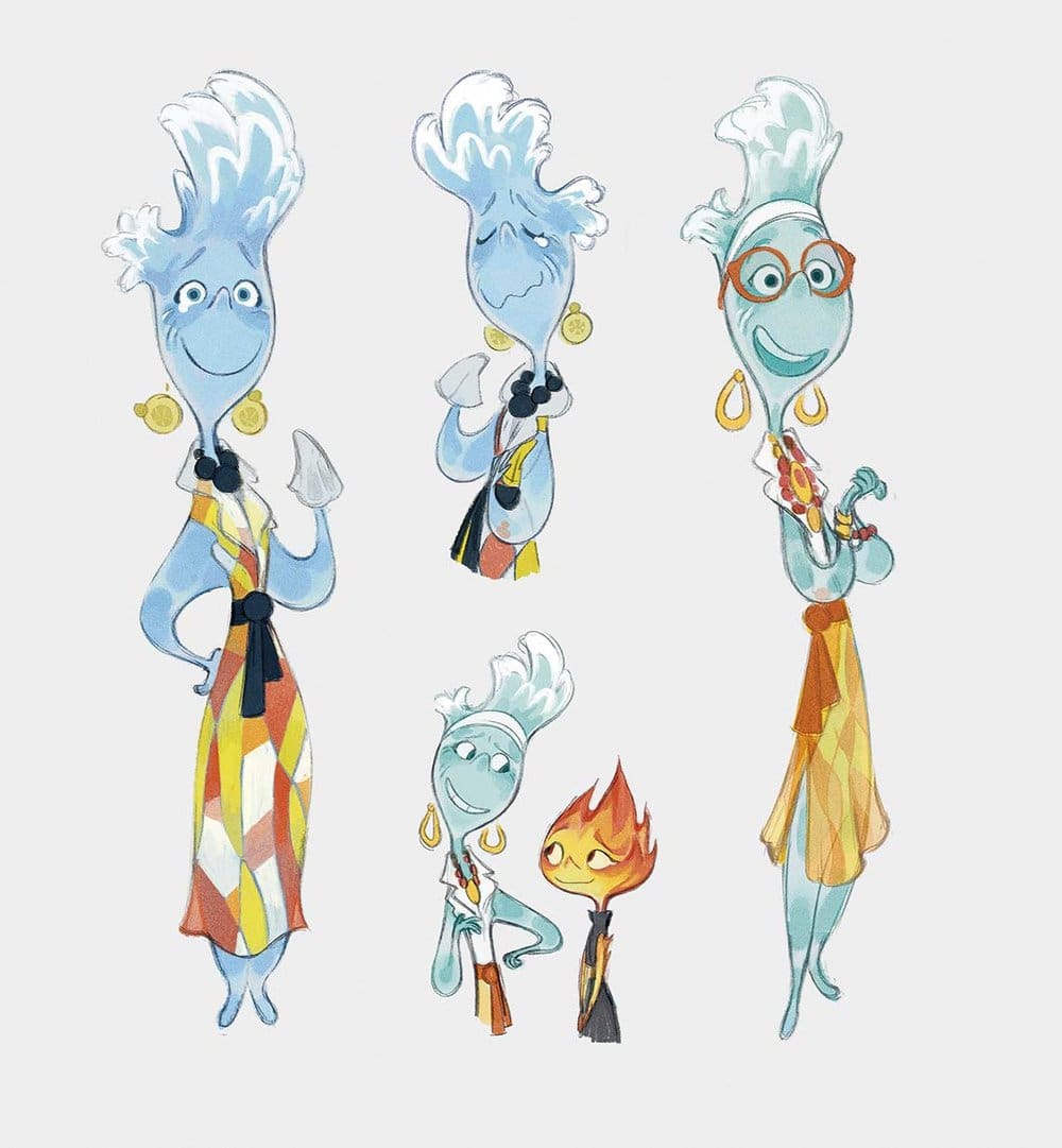 Elemental (Disney - Pixar) ️ Trailer, Concept Art & Character Design